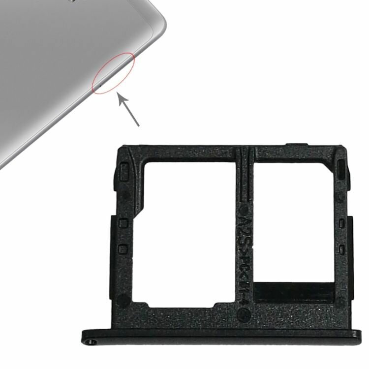 Держатель сим карты для Samsung Tab A T380 / T385 8 дюймов Цвет: Черный