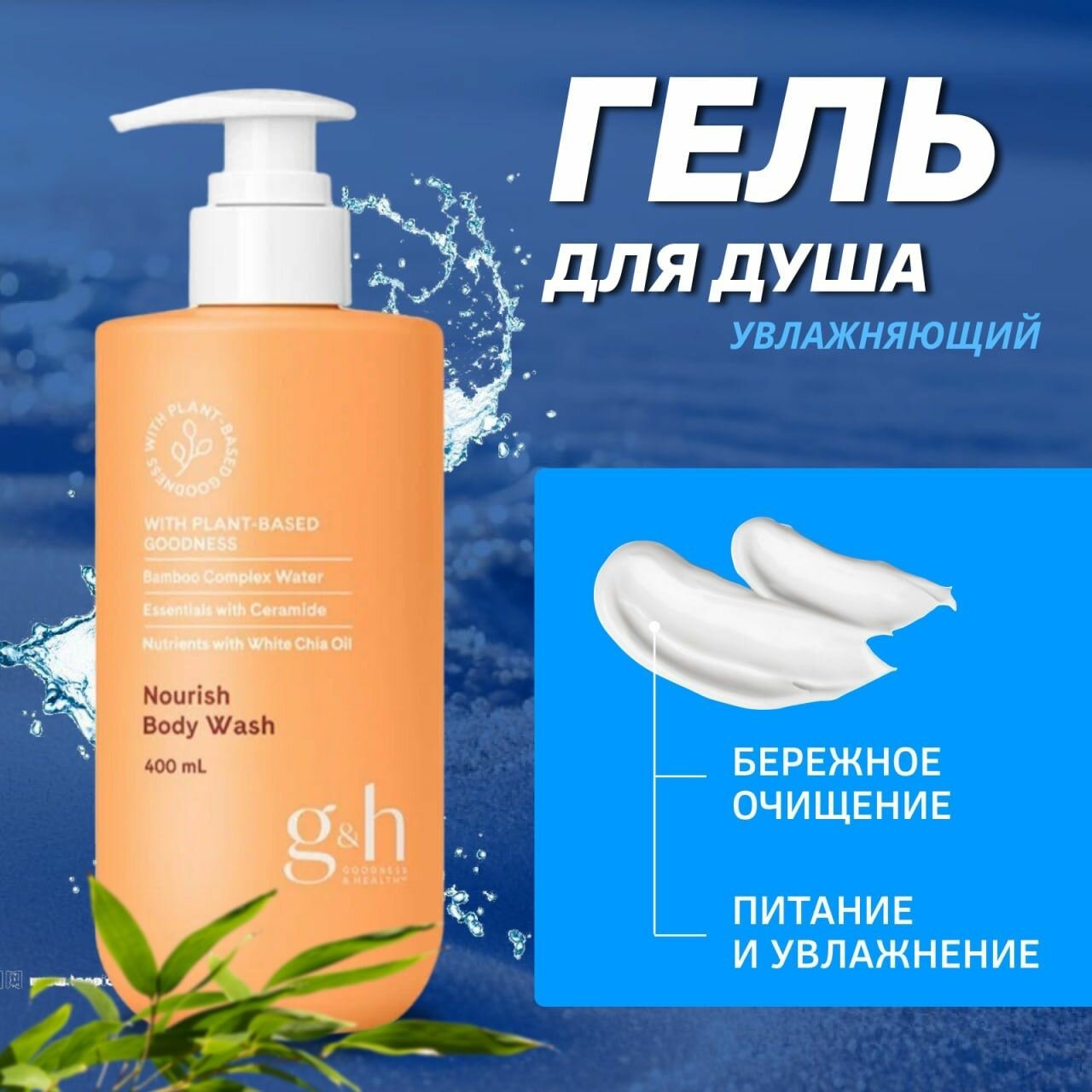 Amway Увлажняющий гель для душа, 400 мл. 400 миллилитров
