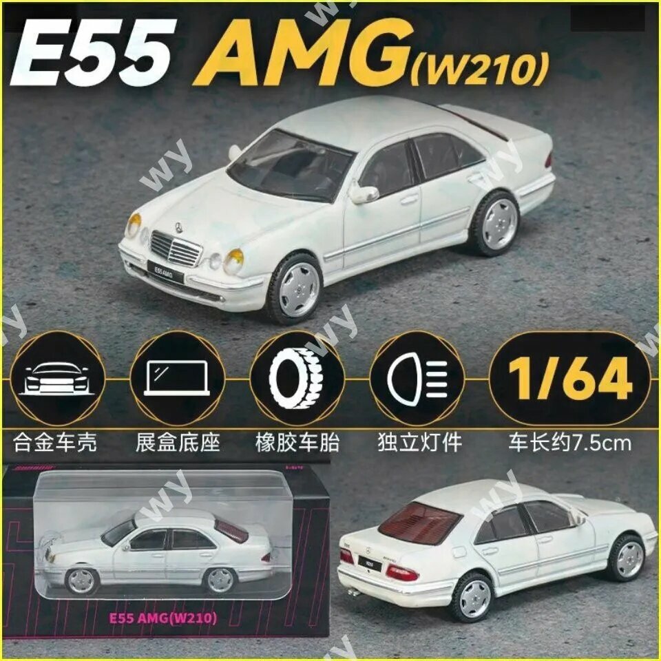 Эксклюзивная металлическая модель Mercedes Benz W210 E55 AMG в масштабе 1:64