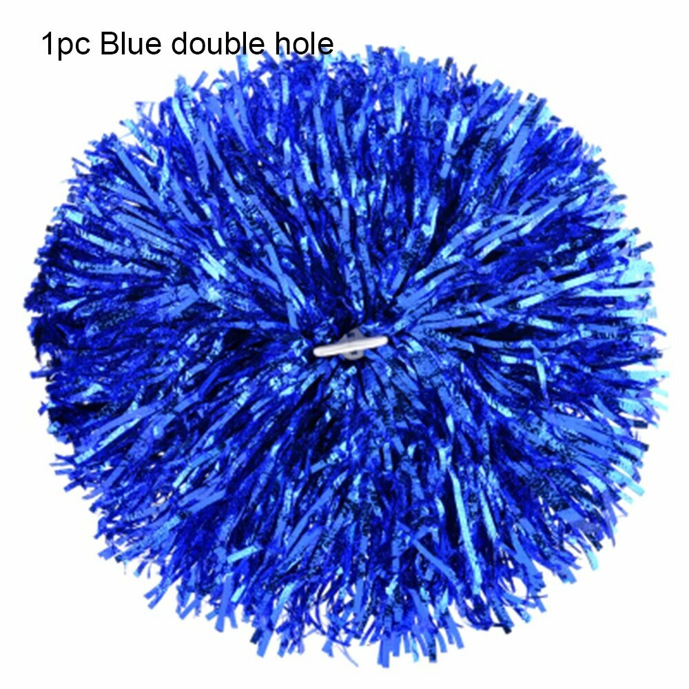 Пластиковые помпоны для черлидинга Синий, Blue double hole