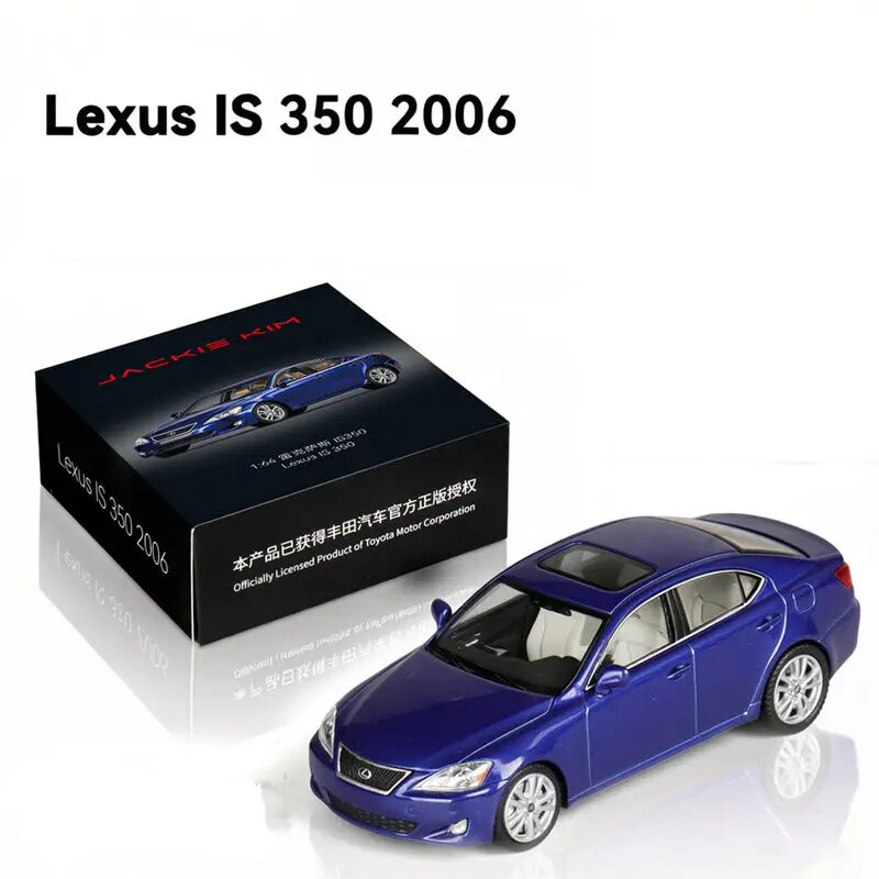Модель автомобиля Lexus IS350 Coupe 1:64 Makeda Темно-синий, Blue