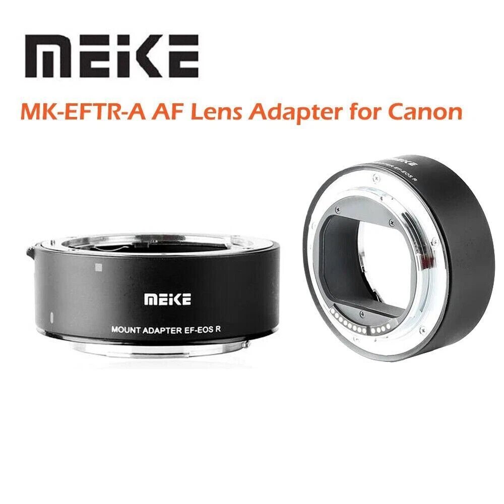 MEIKE MK-EFTR-A — адаптер для автоматического переключения объективов Canon EF/EF-S/RF на байонет Canon EOS-R