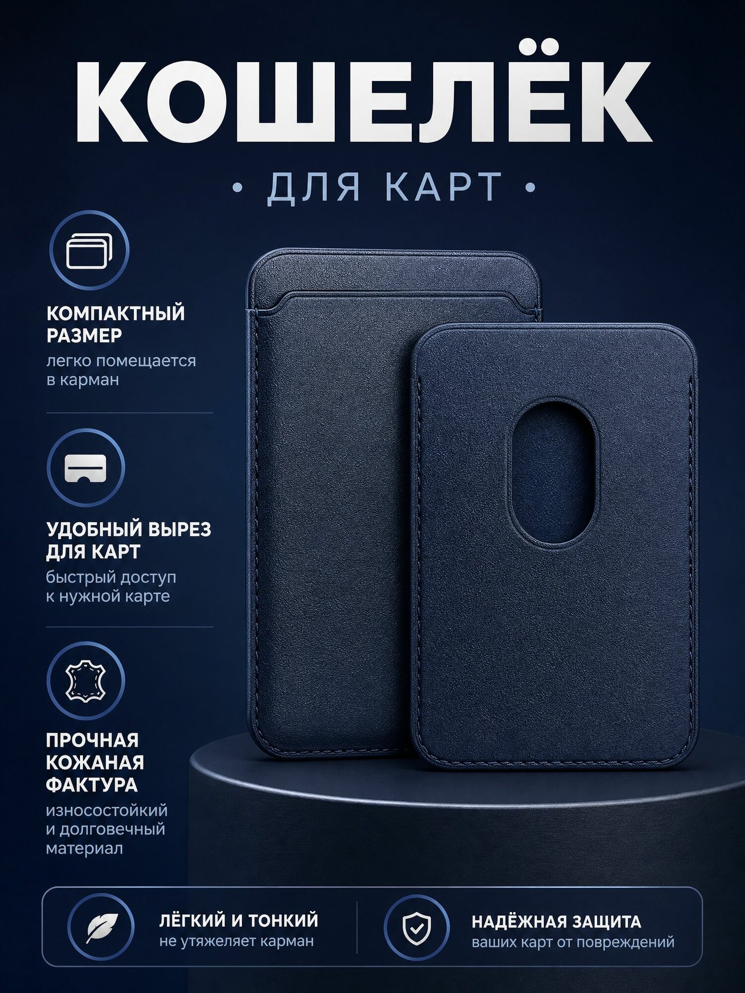 Картхолдер MagSafe для iPhone 12/13/14/15/16/17 pro , pro max