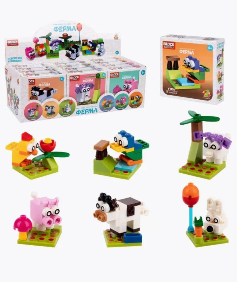 *Игрушка(1Toy) Blockformers Ферма [6видов в ассорт.] (Т23989)