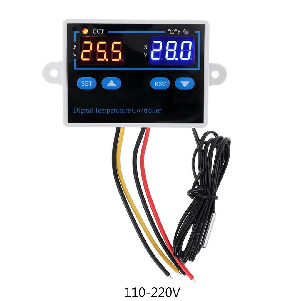 Цифровой терморегулятор 110V/220V для инкубатора, 110то220 В переменного тока