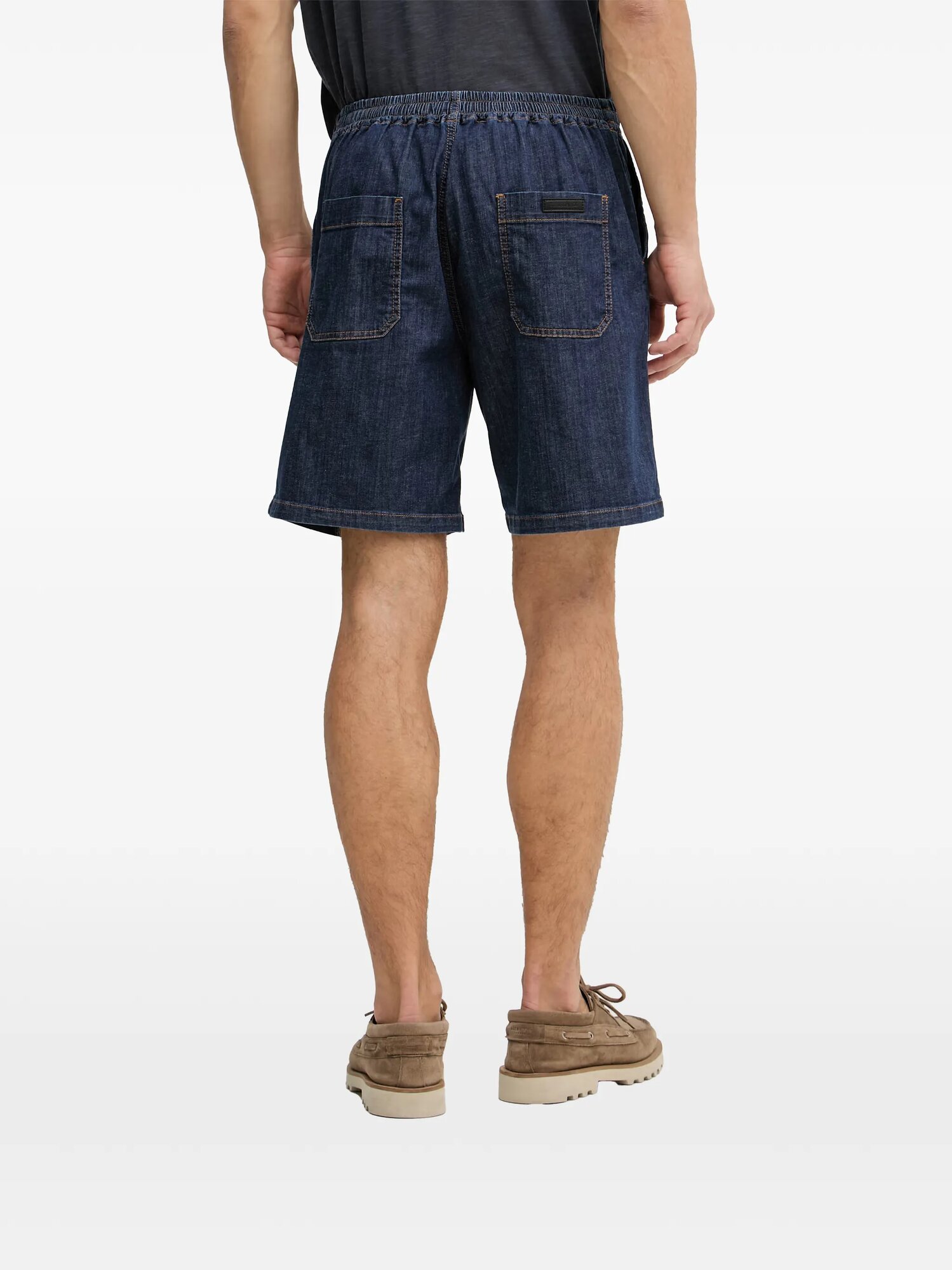 Шорты TRUSSARDI Drawstring denim shorts, размер 50 — фото 1