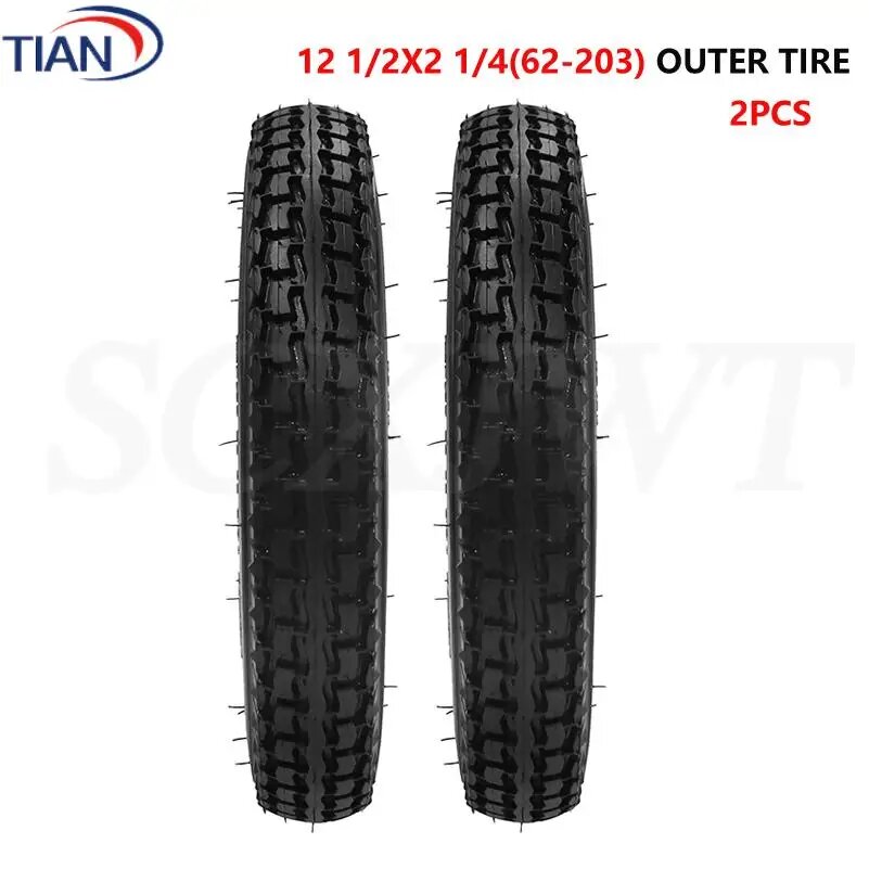 Внутренняя Камера 12 1/2x2 1/4 Для Скутеров, Электровелосипедов outer tire 2PCS