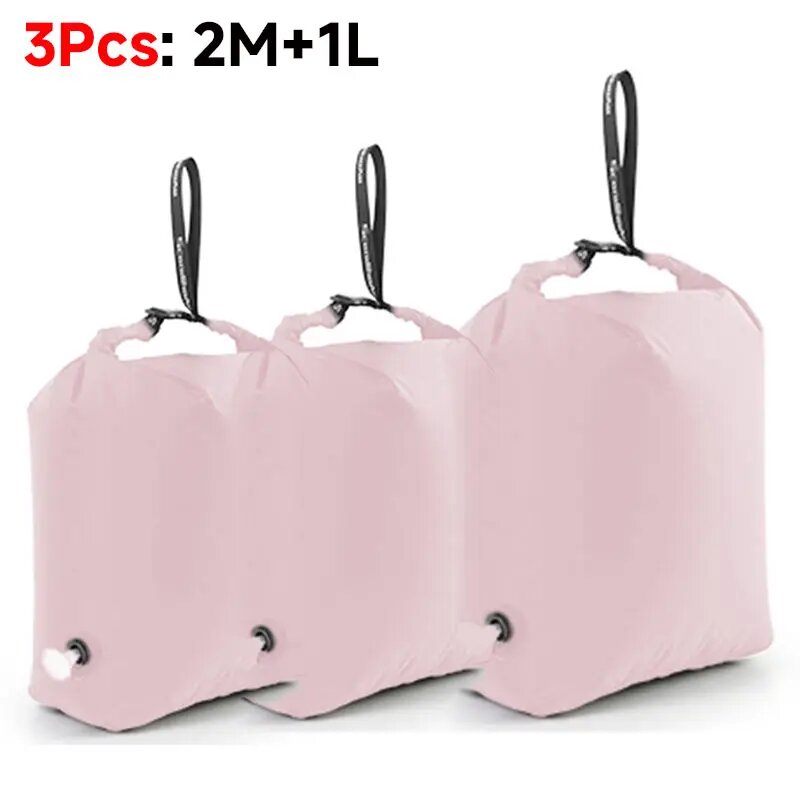 SCANDIHOME Вакуумный компрессионный мешок для сна Розовый, 3Pcs-Pink-2M1L