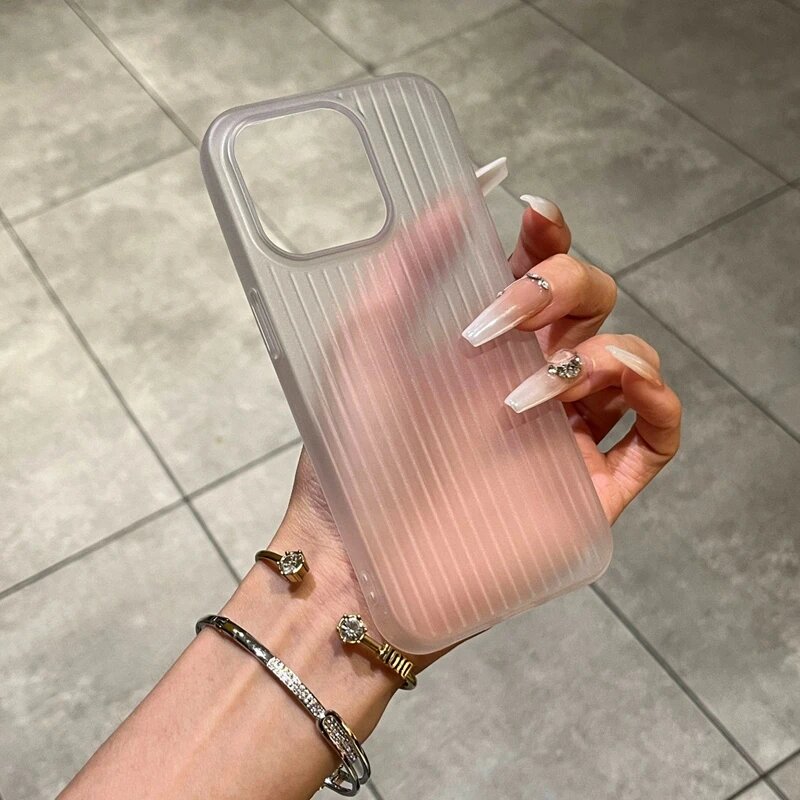 Мягкий гофрированный матовый чехол для iPhone 11 12 13 14 15 16 17 iPhone17 Про Макс, Белый, белый