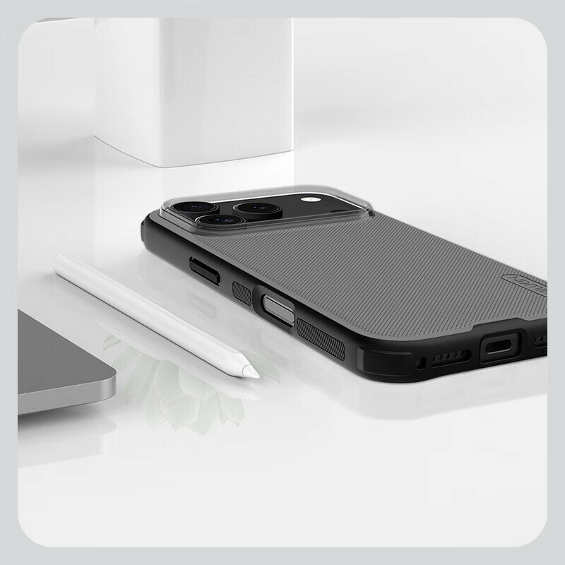 NILLKIN чехол для iPhone 17 Pro с полным покрытием матовый анти-скольжение ударопрочный защита от отпечатков пальцев