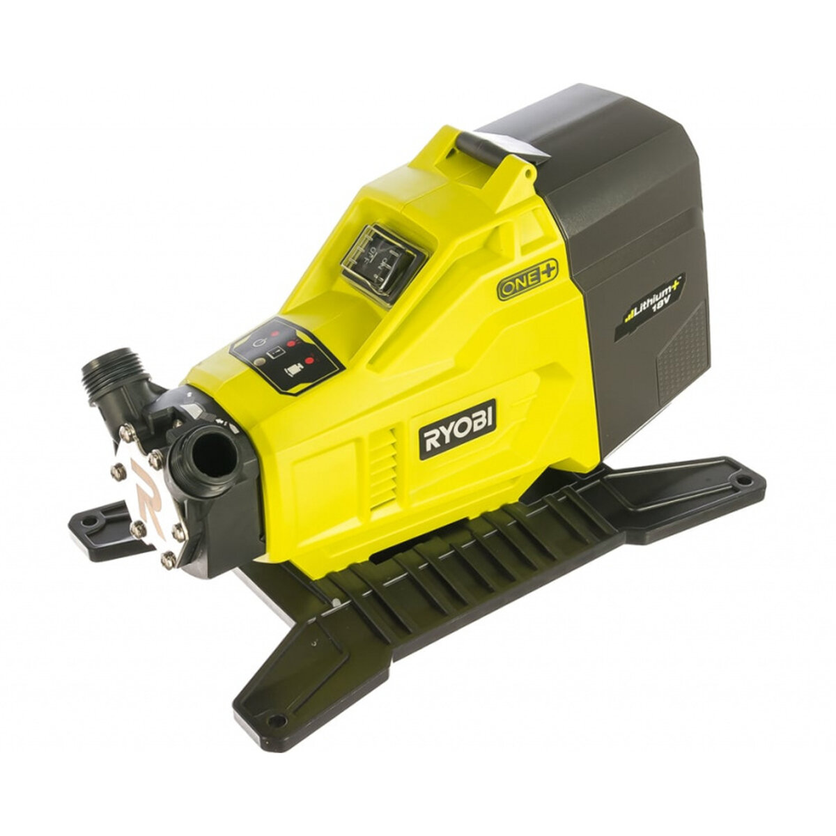 Насос поверхностный для воды Ryobi R18TP-0, самовсасывающий, черный/желтый