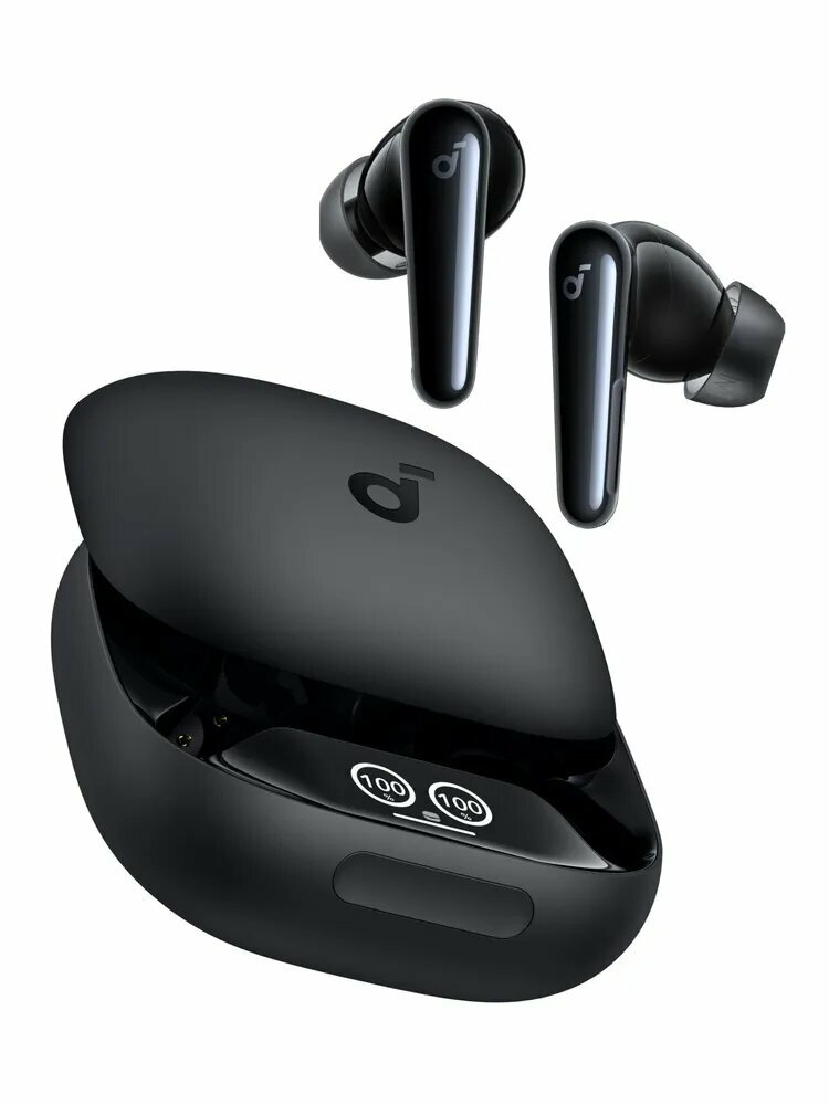 Soundcore Наушники беспроводные с микрофоном Anker Soundcore Liberty 4 Pro, Bluetooth, USB Type-C, черный