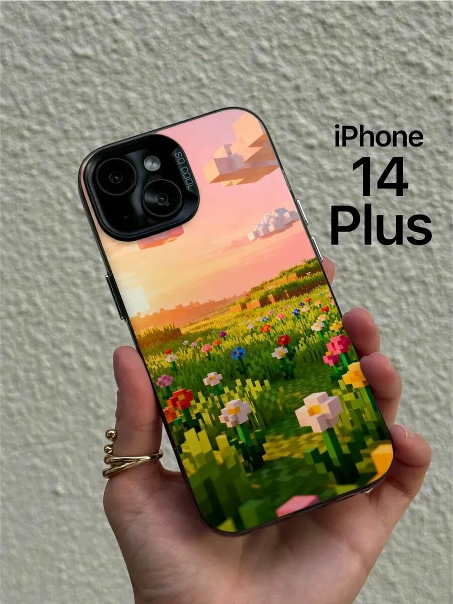 Чехол на iPhone 14 Plus minecraft