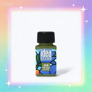 Краска лаковая по стеклу MAIMERI Idea Vetro 358 - Verde vescica / Зелёный желчный 60мл