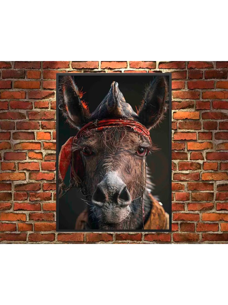 Мул- животное с фермы Пиратов 3, Плакат 30x42см