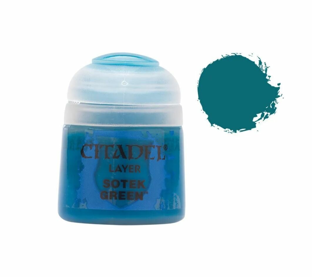 Акриловая краска (12мл) Цитадель Citadel Layer - Sotek Green
