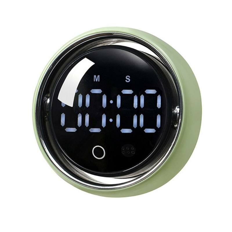Цифровой таймер с LED-экраном и голосовым/роторным управлением, Зеленый