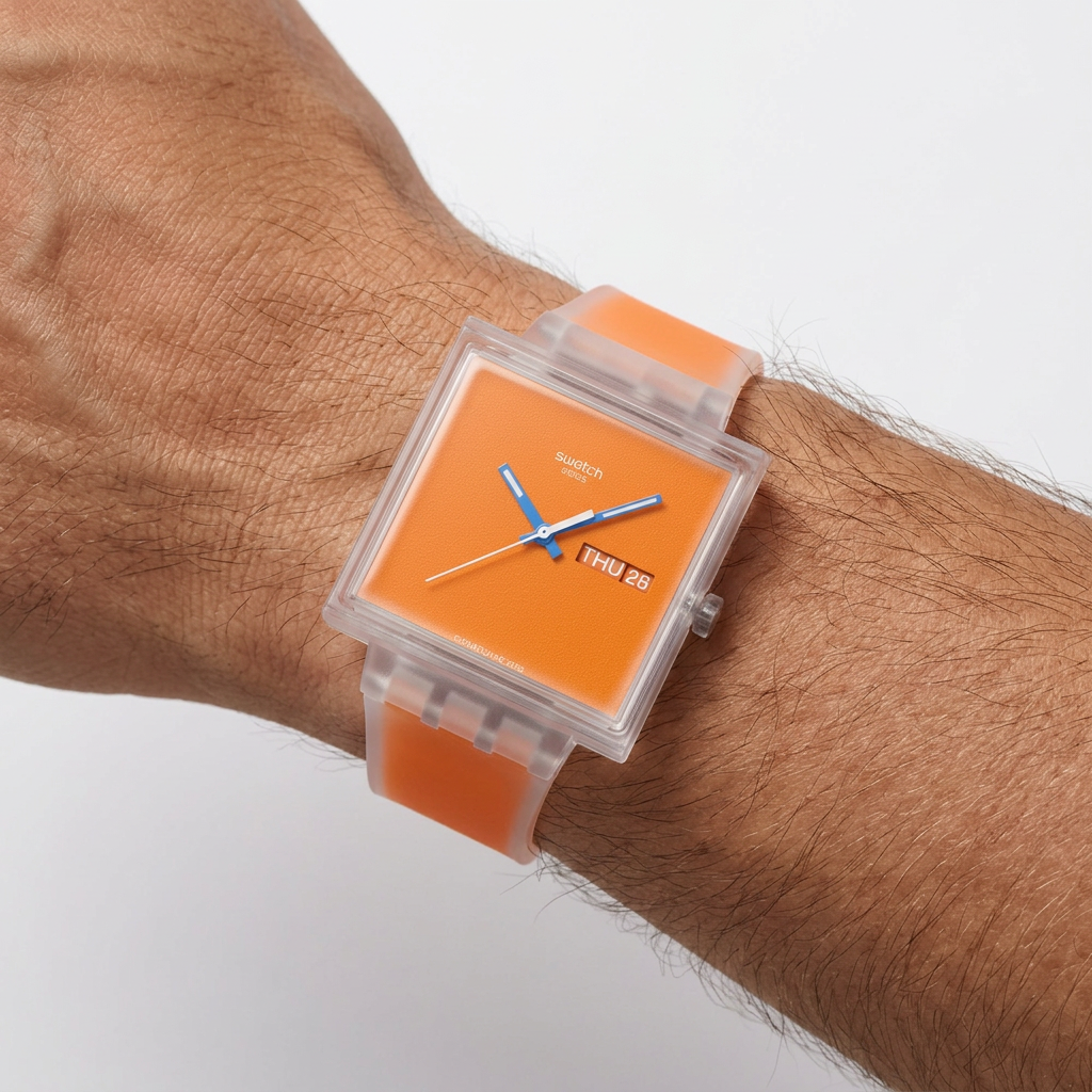 Наручные часы Swatch, оранжевый — фото 1