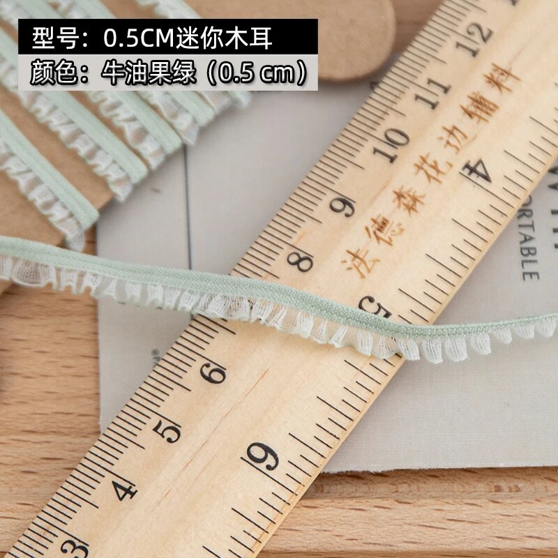 Кружевная эластичная тесьма для шитья 5 мм D(0.5cm Wide), 5 Meters