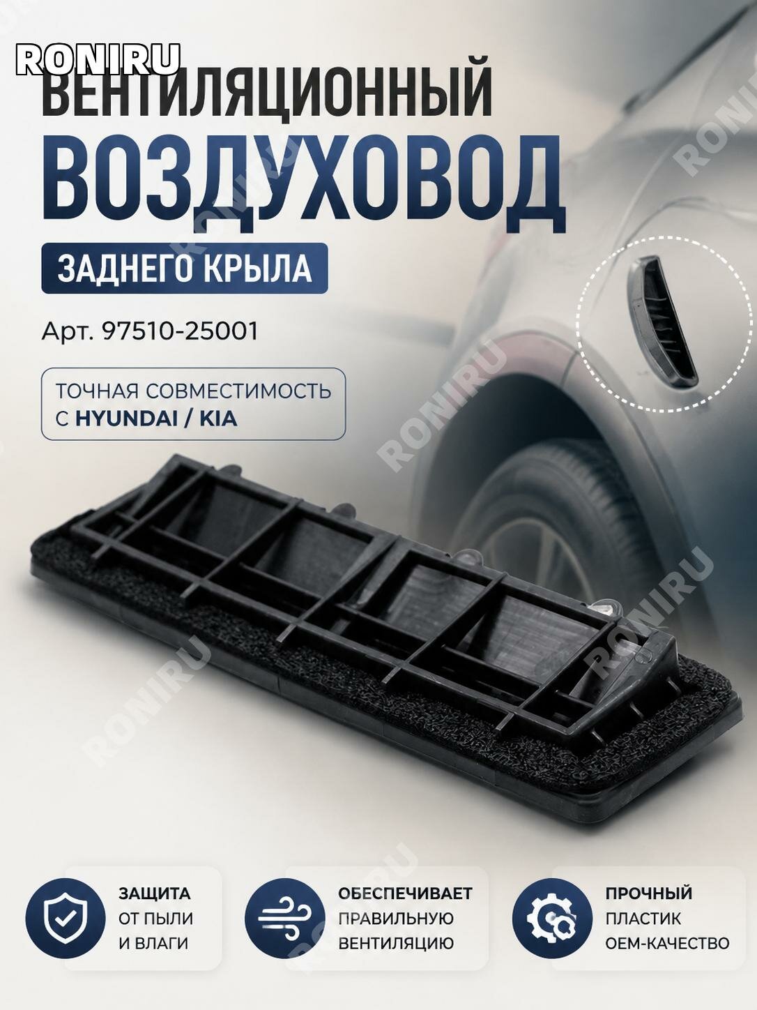 Вентиляционный выход заднего крыла97510-25001 для Hyundai и Kia
