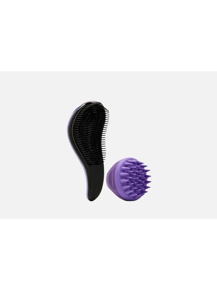 CHELAY violet set for gentle hair care Набор щетка-ма
