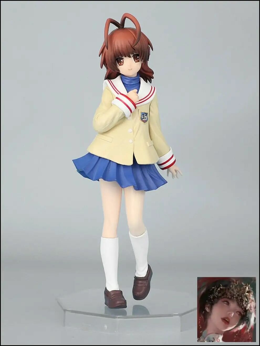 Фигурка Нагиса Фурукава из аниме CLANNAD, коллекционная модель 21 см, ПВХ, для фанатов аниме