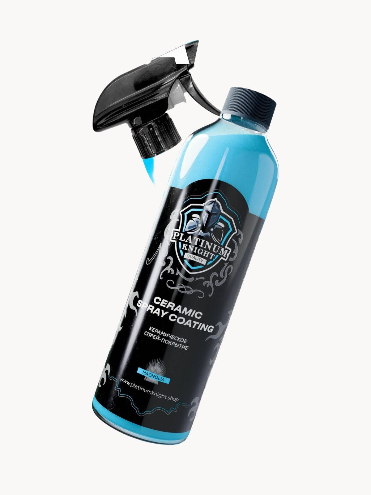 Керамическое гидрофобное спрей покрытие для кузова автомобиля Cermic Spray Coating Platinum Knight, 500 мл