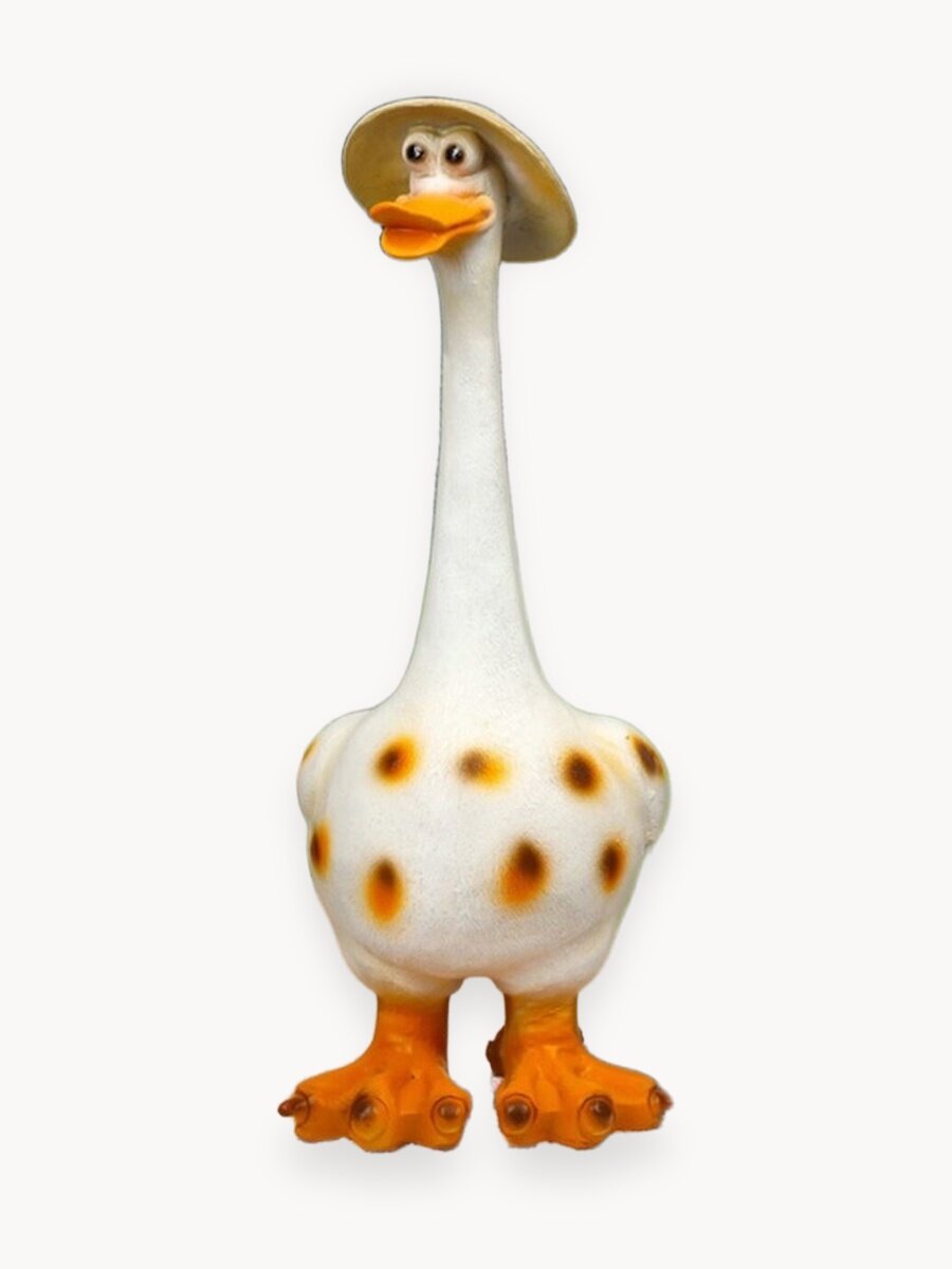 Садовая фигура Хорошие сувениры "Гусь в шляпе малый", 51х25 см