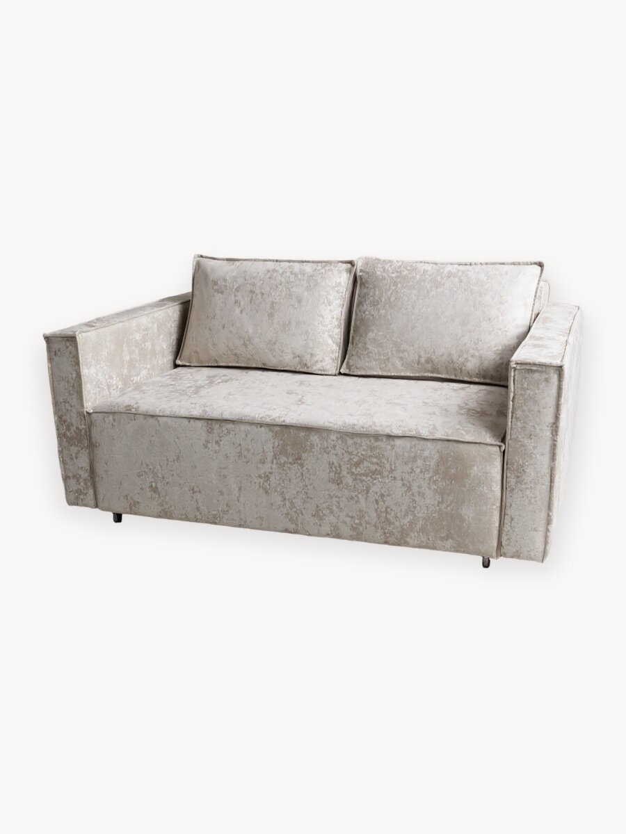 Раскладной диван «Lami» бежевый мрамор , прямой, габариты 150х75х104см