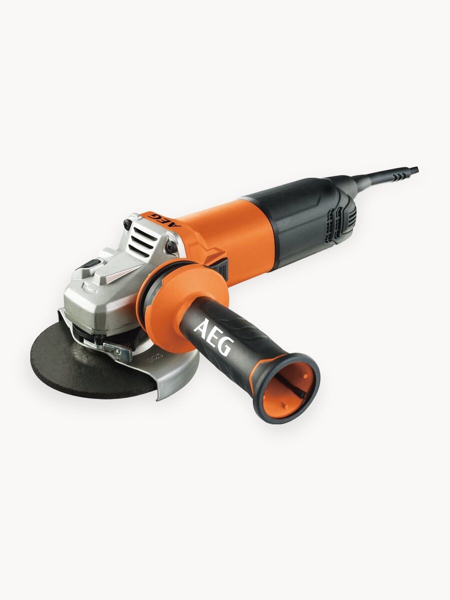 Угловая шлифмашина AEG WS13-125XE 4935451410, мощность 1300 Вт, 2 режима оборотов, 125 мм, с виброручкой и плавным пуско