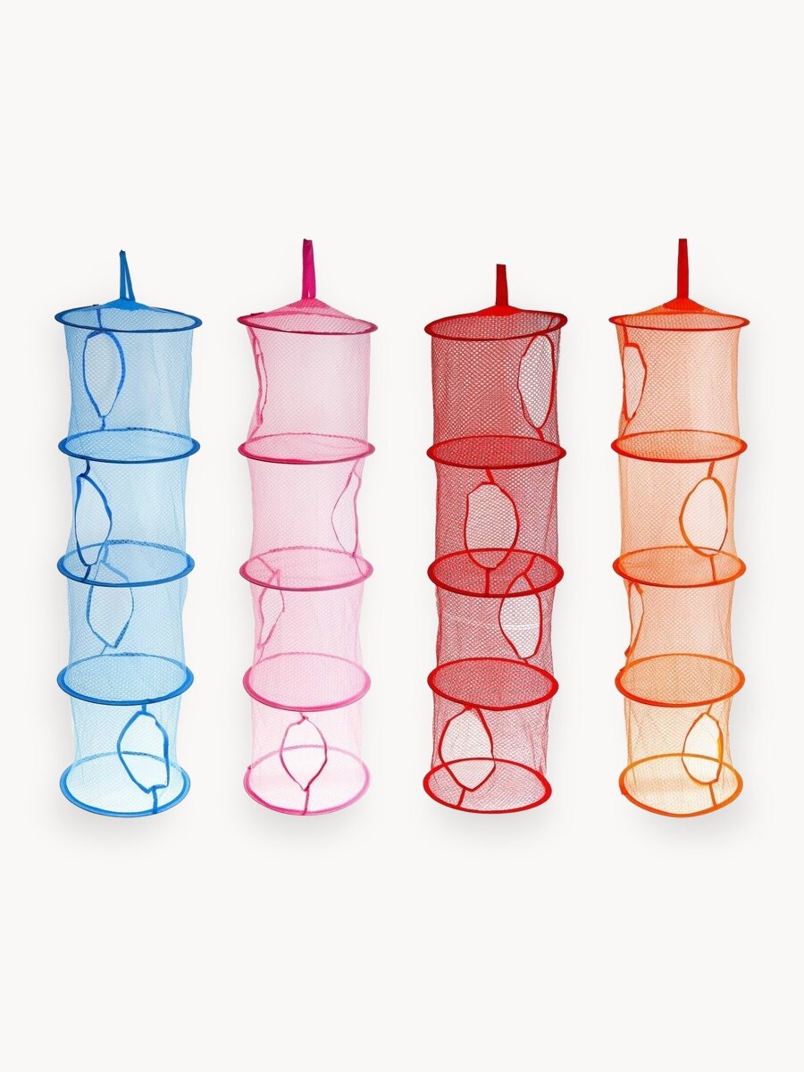 Корзина для игрушек подвесная "Дракон", 4 отделения, цвета микс