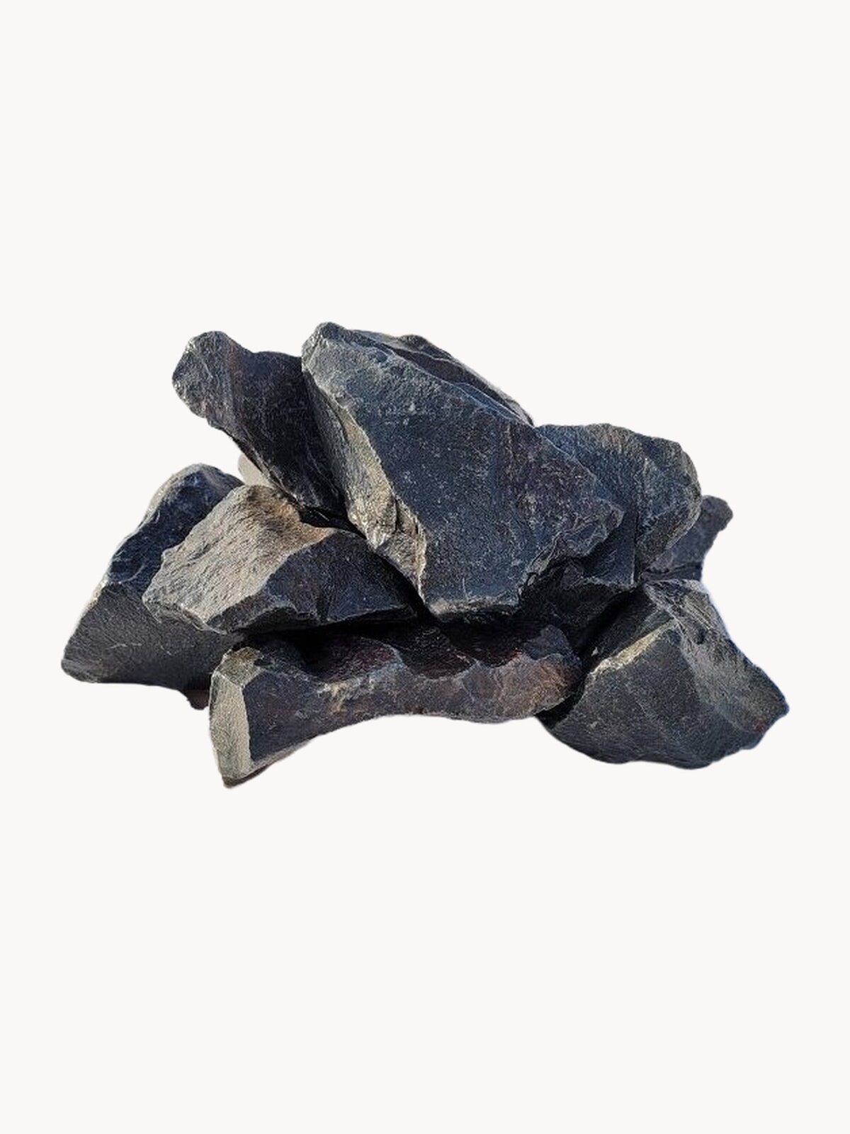 Порфирит колотый камни для бани сауны сорт премиум 7-16 см 10 кг