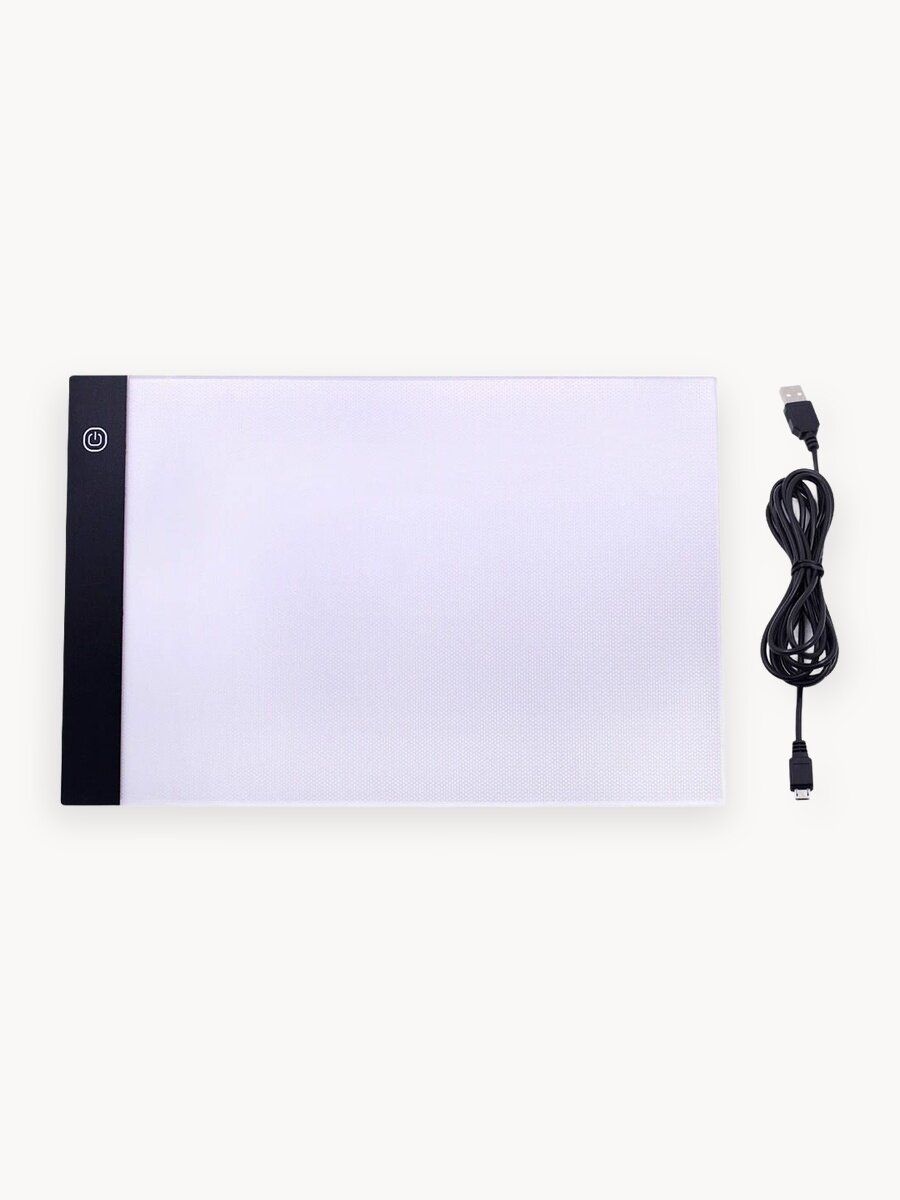 Световой планшет для рисования А4 с LED подсветкой, тонкий портативный графический набор для творчества, детская световая доска для копирования и создания рисунков, USB питание, игровой подарок для юного художника
