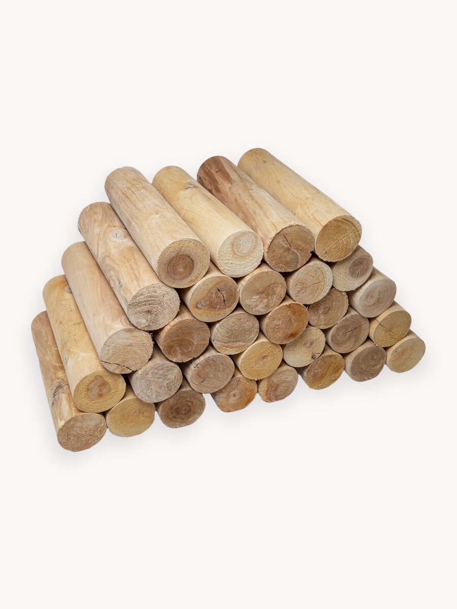 Дрова берёза 5 кг, круглые 25 см, эконом