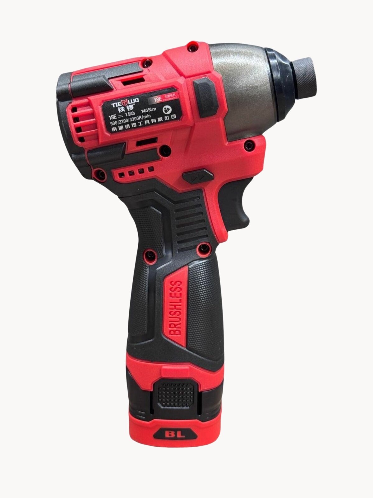 TIELLIO_18E Винтоверт бесщеточный аккумуляторный импульсный в кейсе, 18В, 2 АКБ LI-ION 1,5Ач