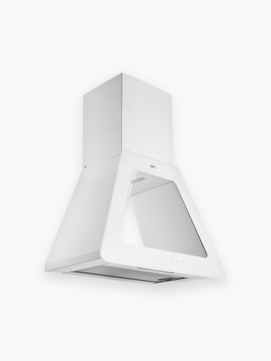 Вытяжка для кухни ORE VIKING 60 SG WHITE, ширина 60 см, 3 скорости, белая