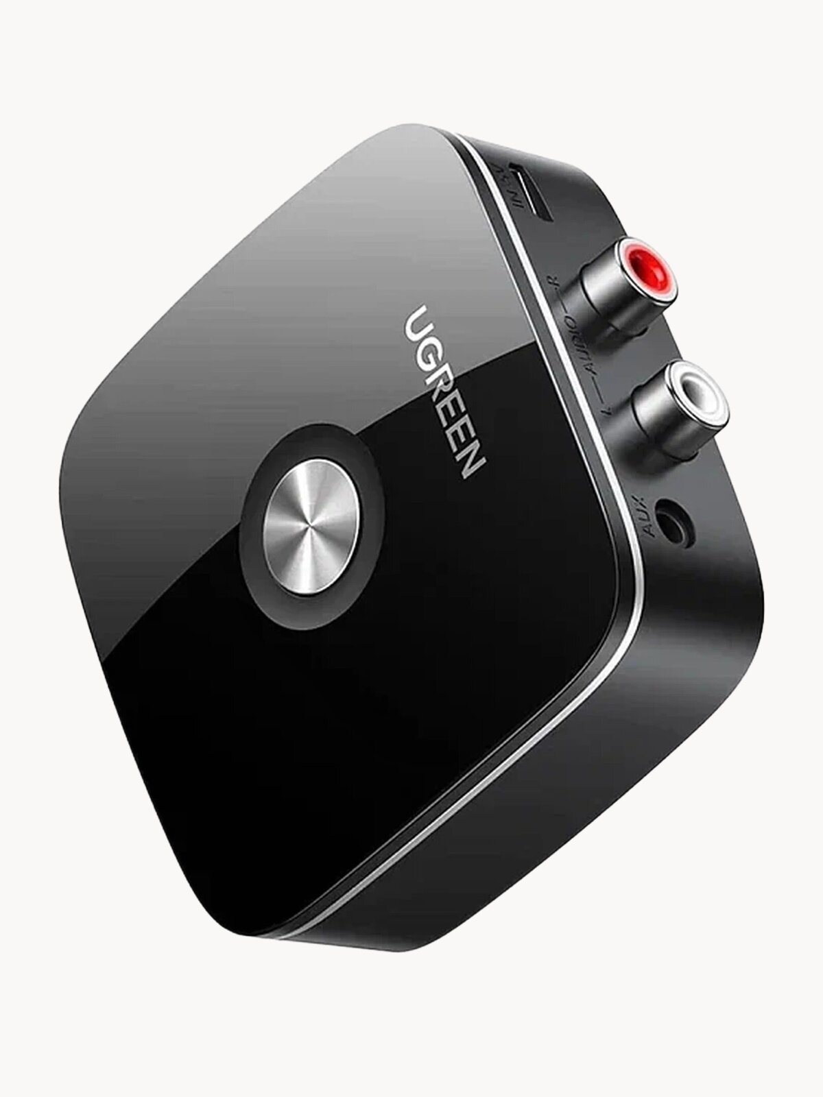 Bluetooth-ресивер Ugreen CM123 (30445) Audio Receiver 5.3 black c аудиоразъемами 3,5 мм и 2rca