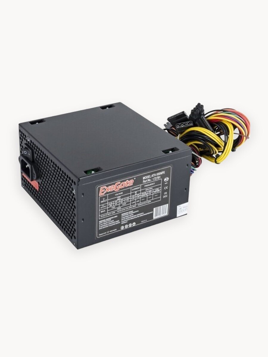 Блок питания Exegate 500W 500NPX ATX SC EX224734RUS-S