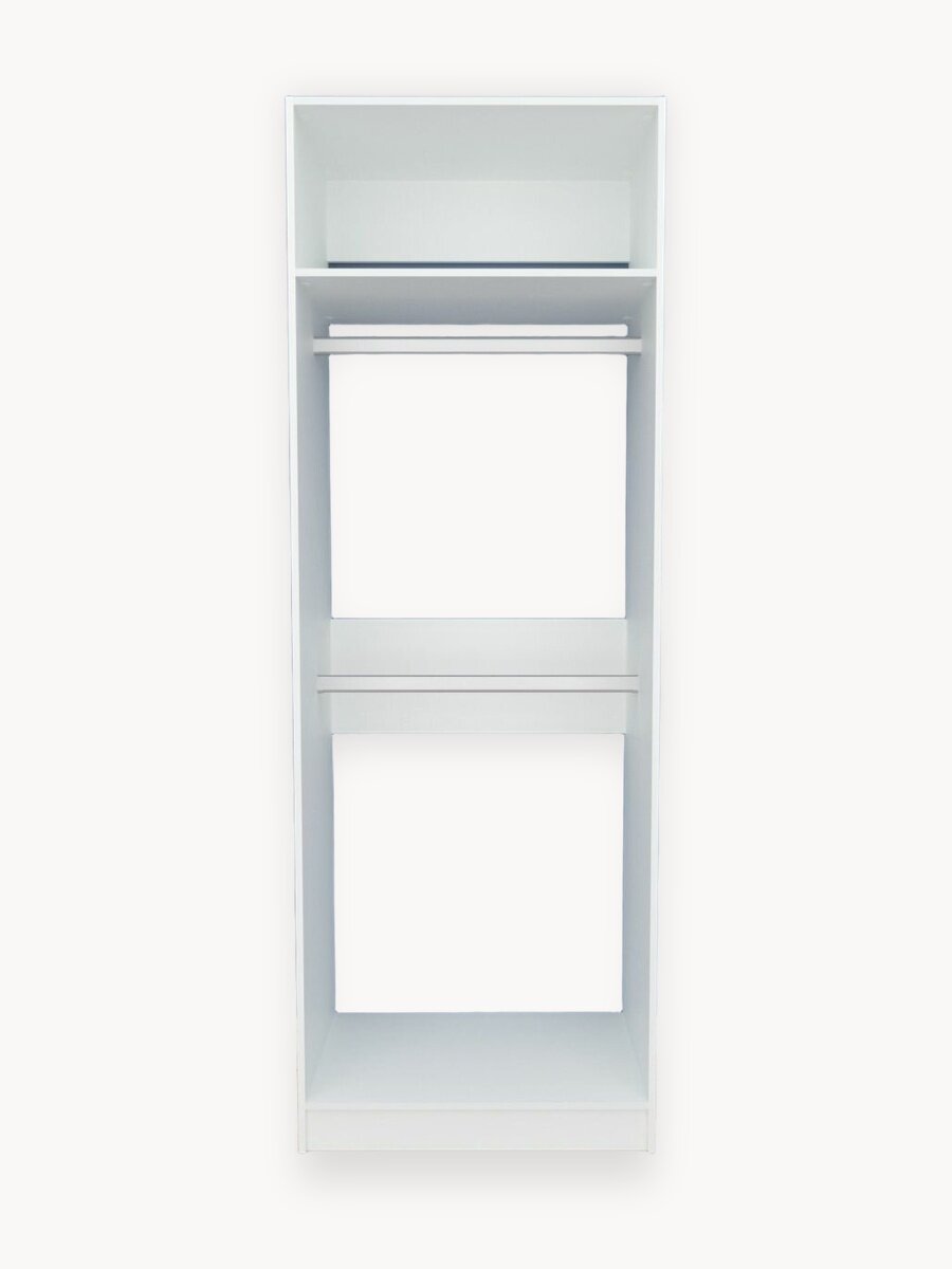 Гардеробный шкаф Светоч Г80 XL, ЛДСП, 80х44х229, Белый