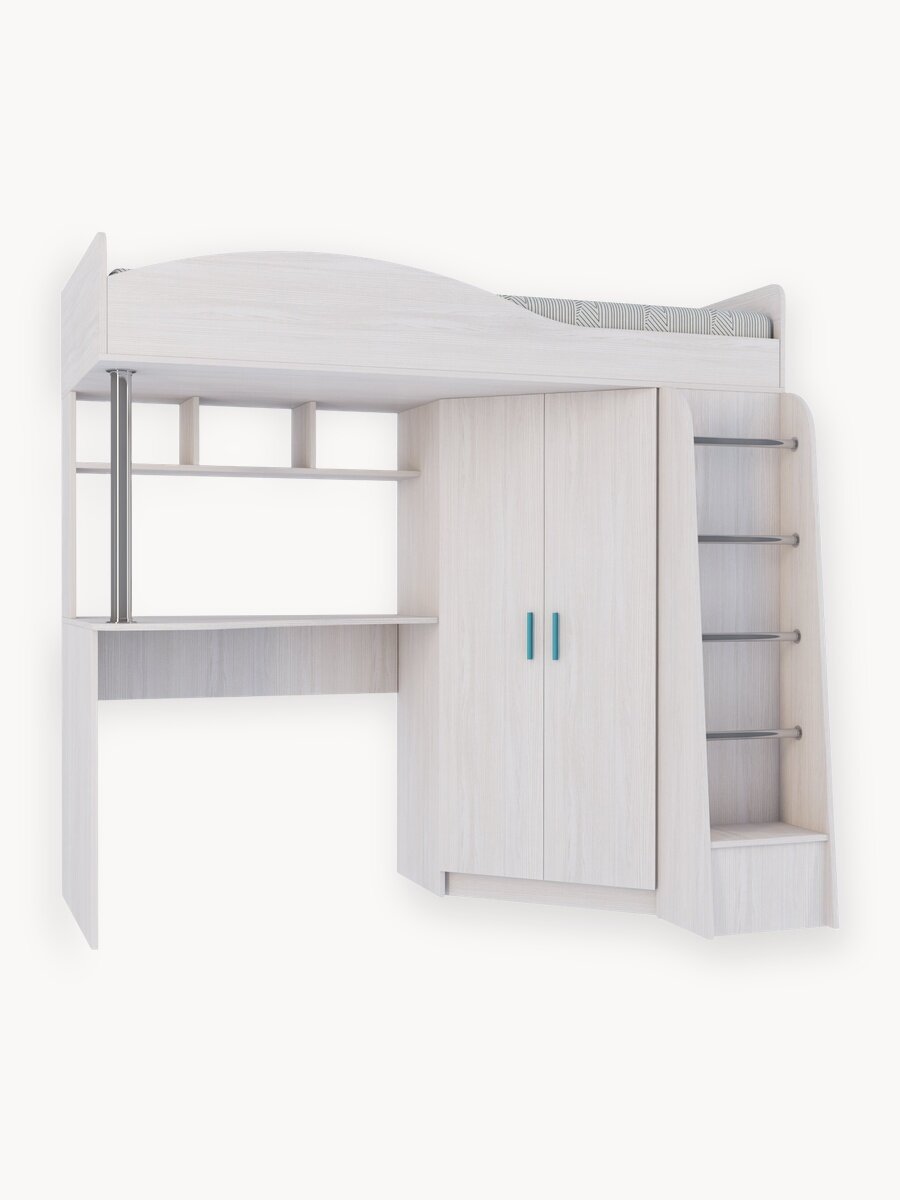 Кровать-чердак Астрид-мебель "Каприз-2", для детей, длина 184см, ширина 110,2см