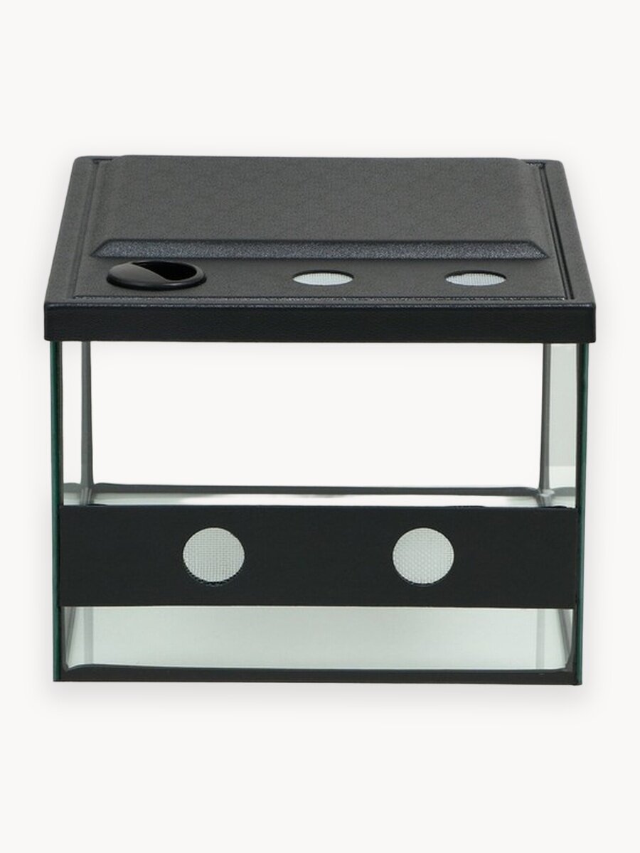 Улиточник Пижон, со сквозной вентиляцией, пластик, стекло, 23 л, 35x30x22 см