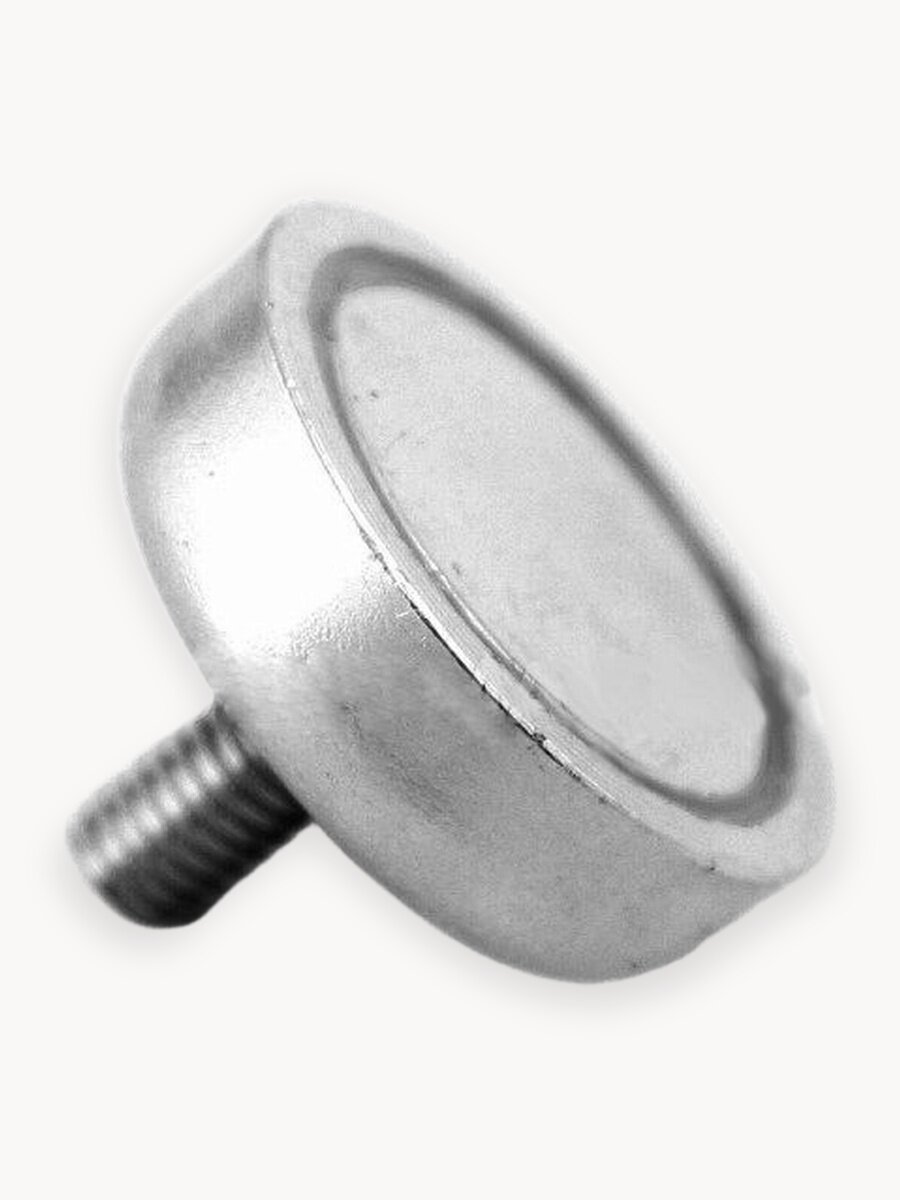 Магнитное крепление с винтом C25, с внешней резьбой - 4 шт, серебристый