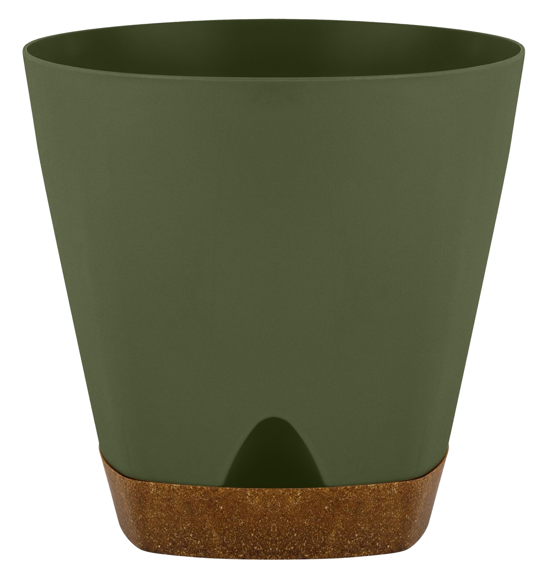 Горшок для цветов Ingreen Wood D14 h13 см v1.35 л пластик тайга