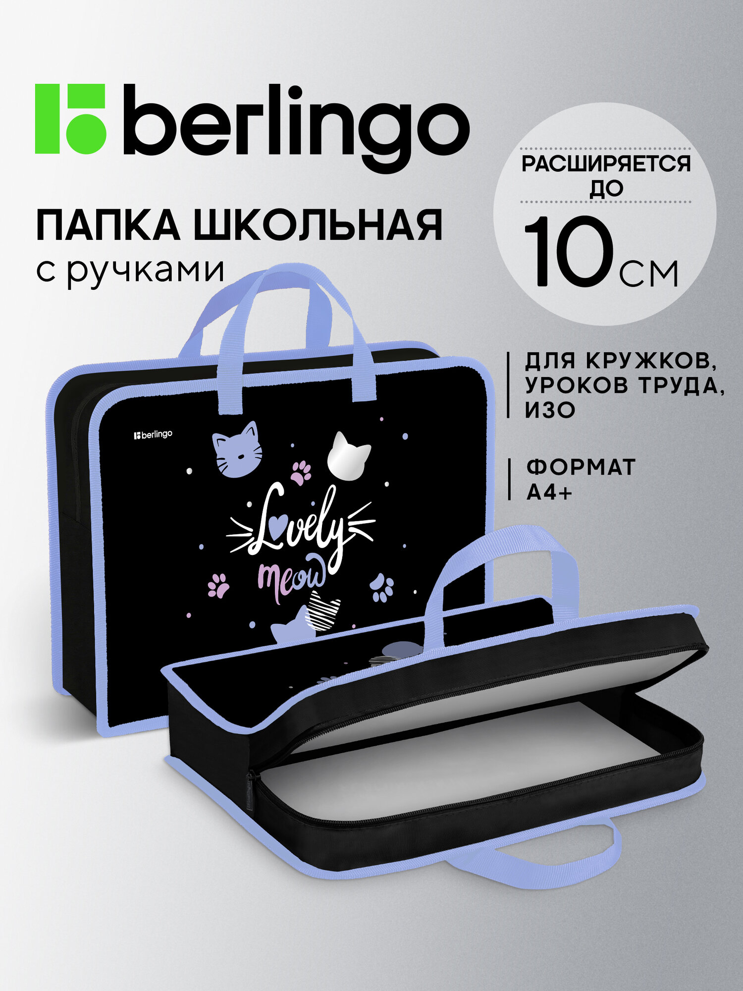 Папка для труда для девочек школьная, 1 отделение