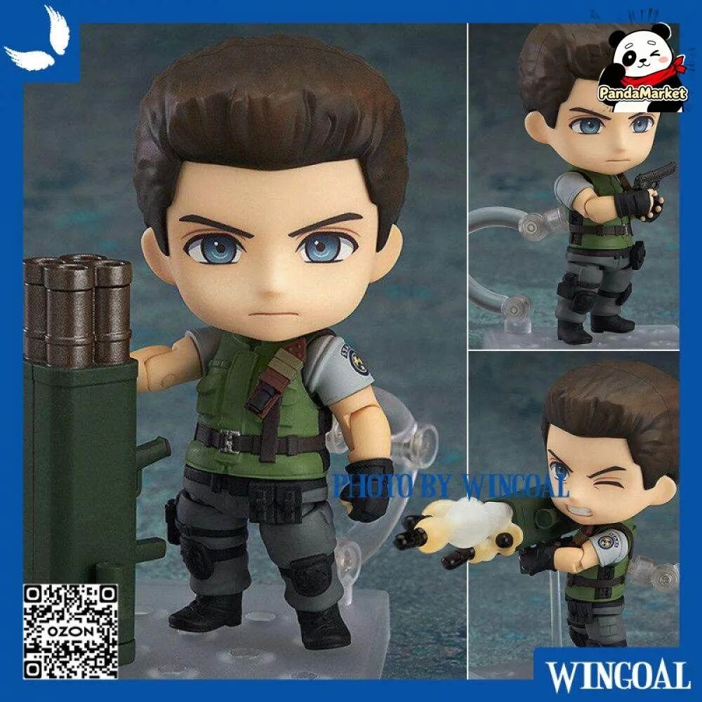 Фигурка Обитель Зла Крис Редфилд / Biohazard Resident Evil Chris Redfield Нендороид подарок для фаната (10 см) 681