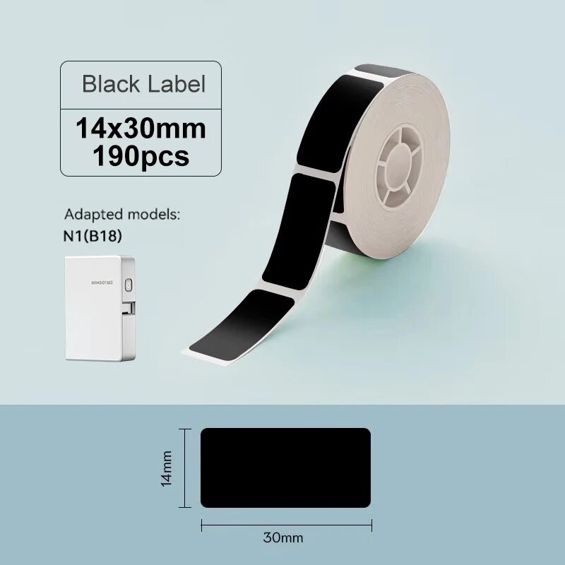 Термотрансферные ленты NIIMBOT N1 для принтера N1(B18) Черный, 1BK 14-30mm