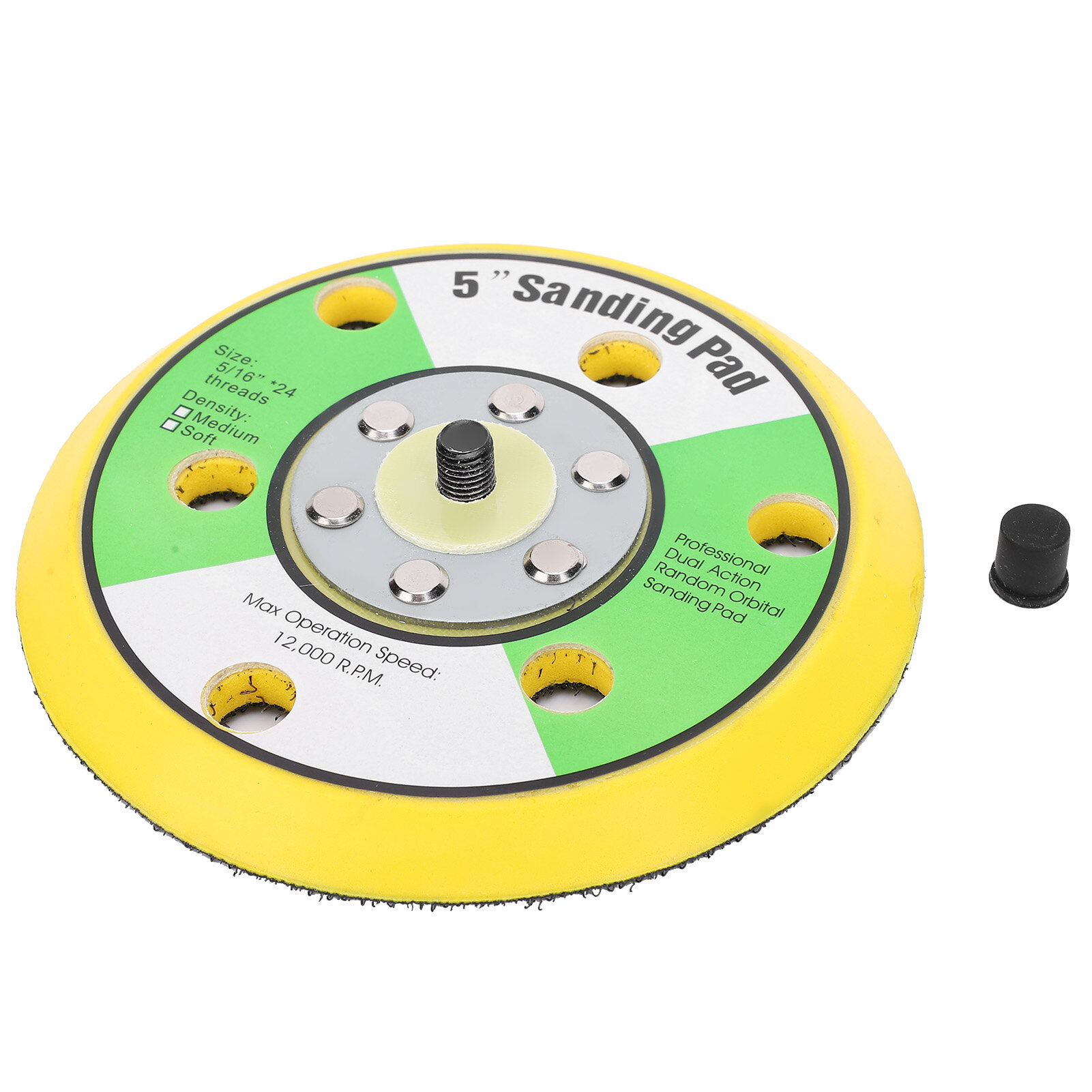 Опорная тарелка, 5 дюймов, 6 отверстий, для шлифмашины