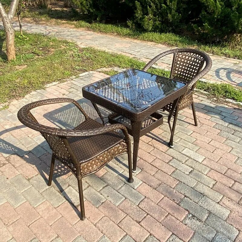 Садовое кресло, Искусственный ротанг (пластик), 52х42х77 см, 1 шт