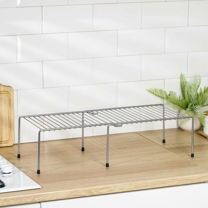 Полка раздвижная для шкафа, 36-62×22×15 см, хром YZ