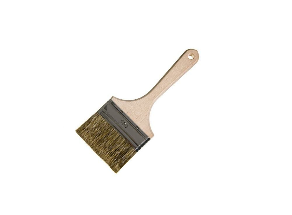 Кисть малярная флейцевая 100 мм Лазурный берег смешанная щетина Orel D6
